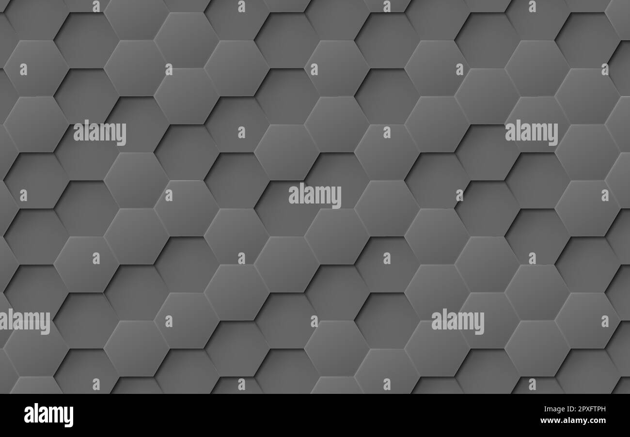 Random shifted black honeycomb hexagon background wallpaper. Vector ...