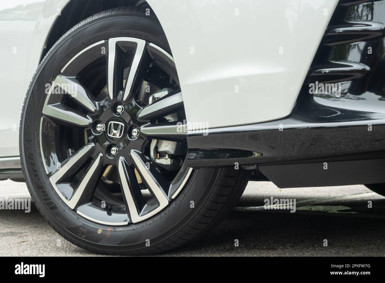 Hong Kong, China Jan 15 , 2023 : Honda Jazz e:HEV 2023 Wheel Jan 15 ...