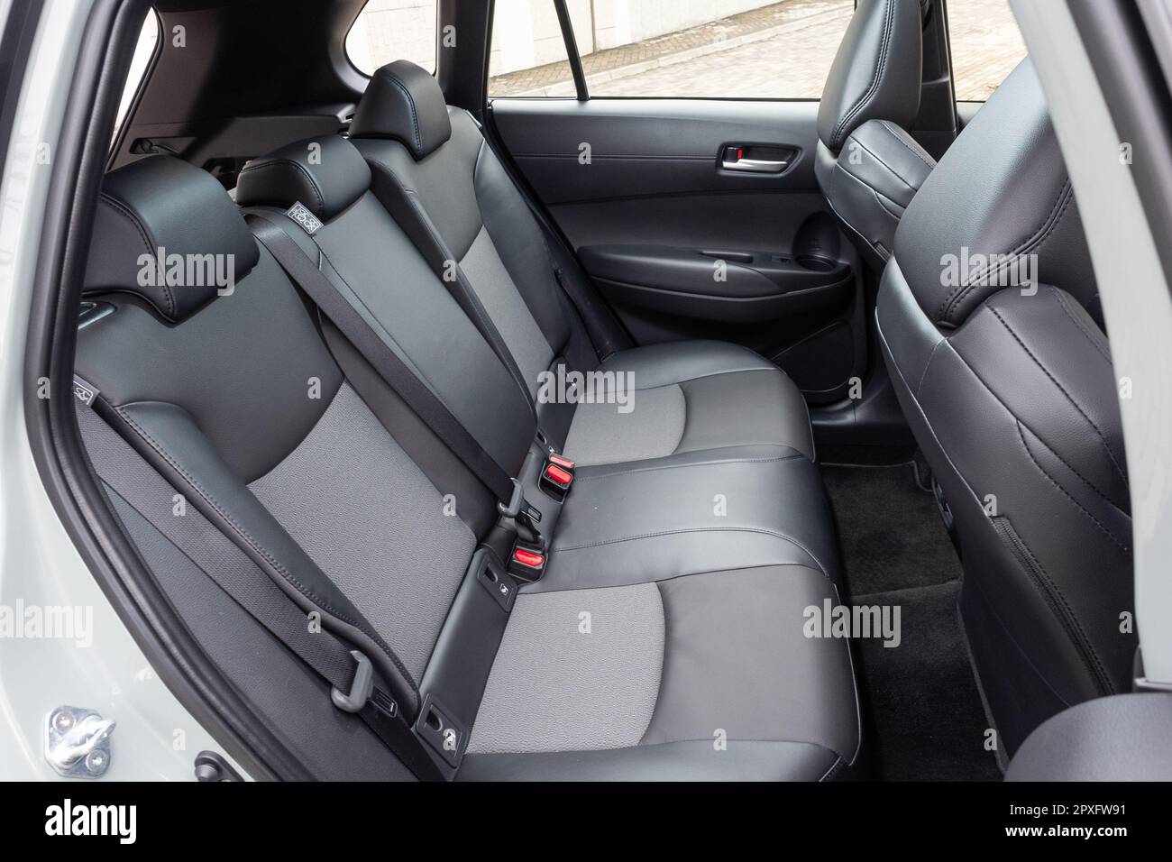 Hong Kong, China March 28 , 2023 : Toyota Corolla Cross 2023 Rear Seat ...