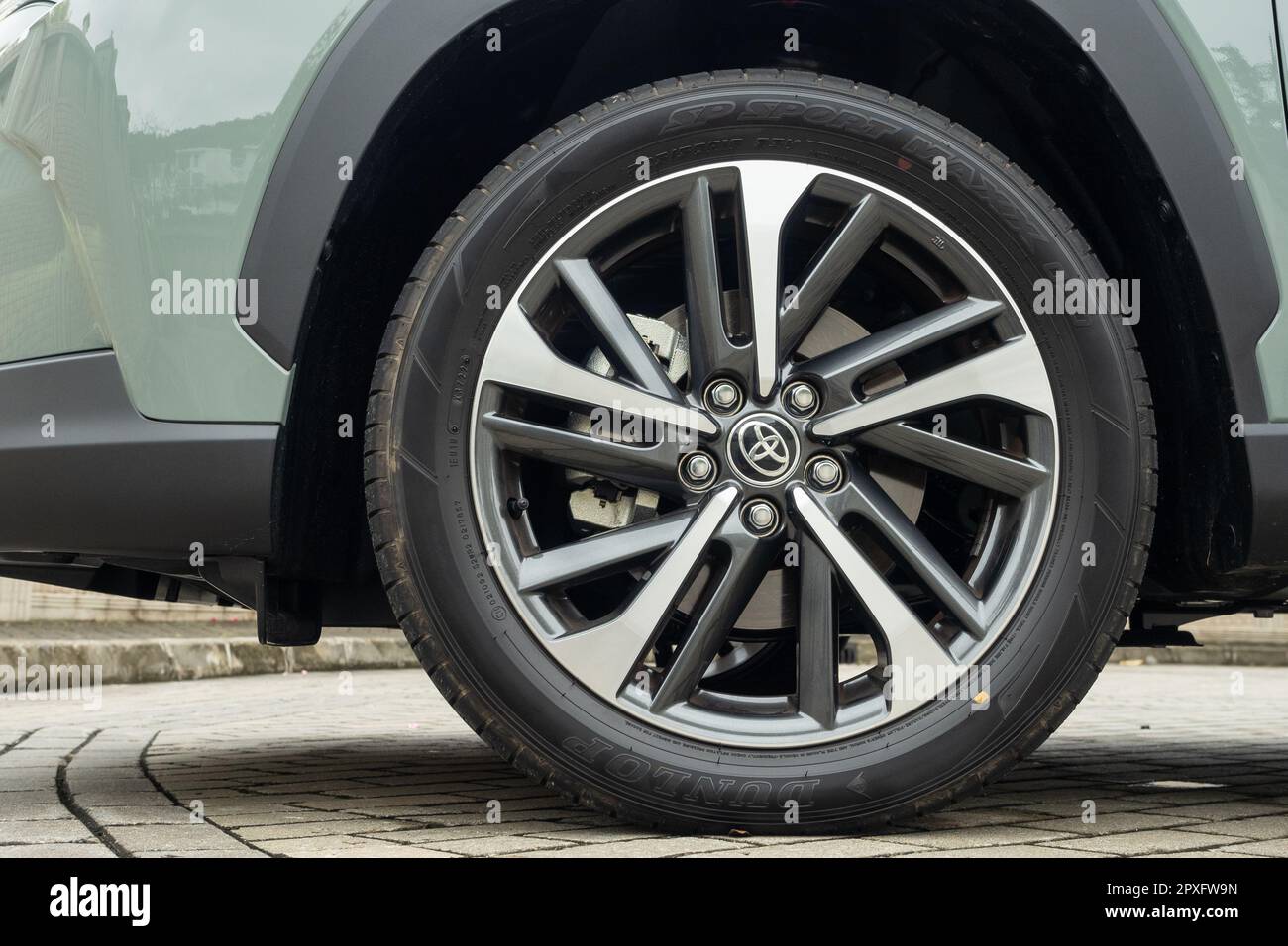 Hong Kong, China March 28 , 2023 : Toyota Corolla Cross 2023 Wheel ...