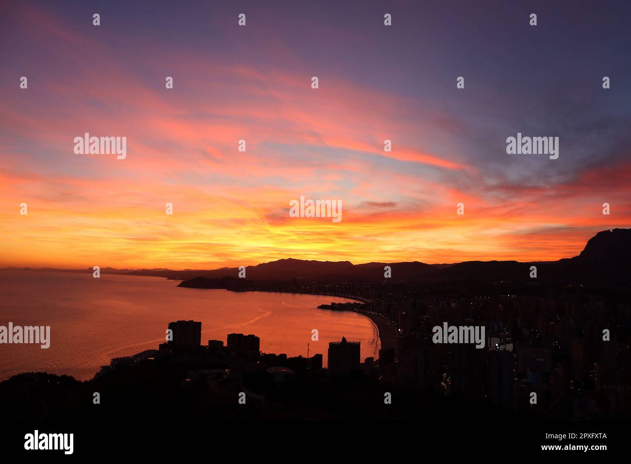 Benidorm area Stock Photo - Alamy