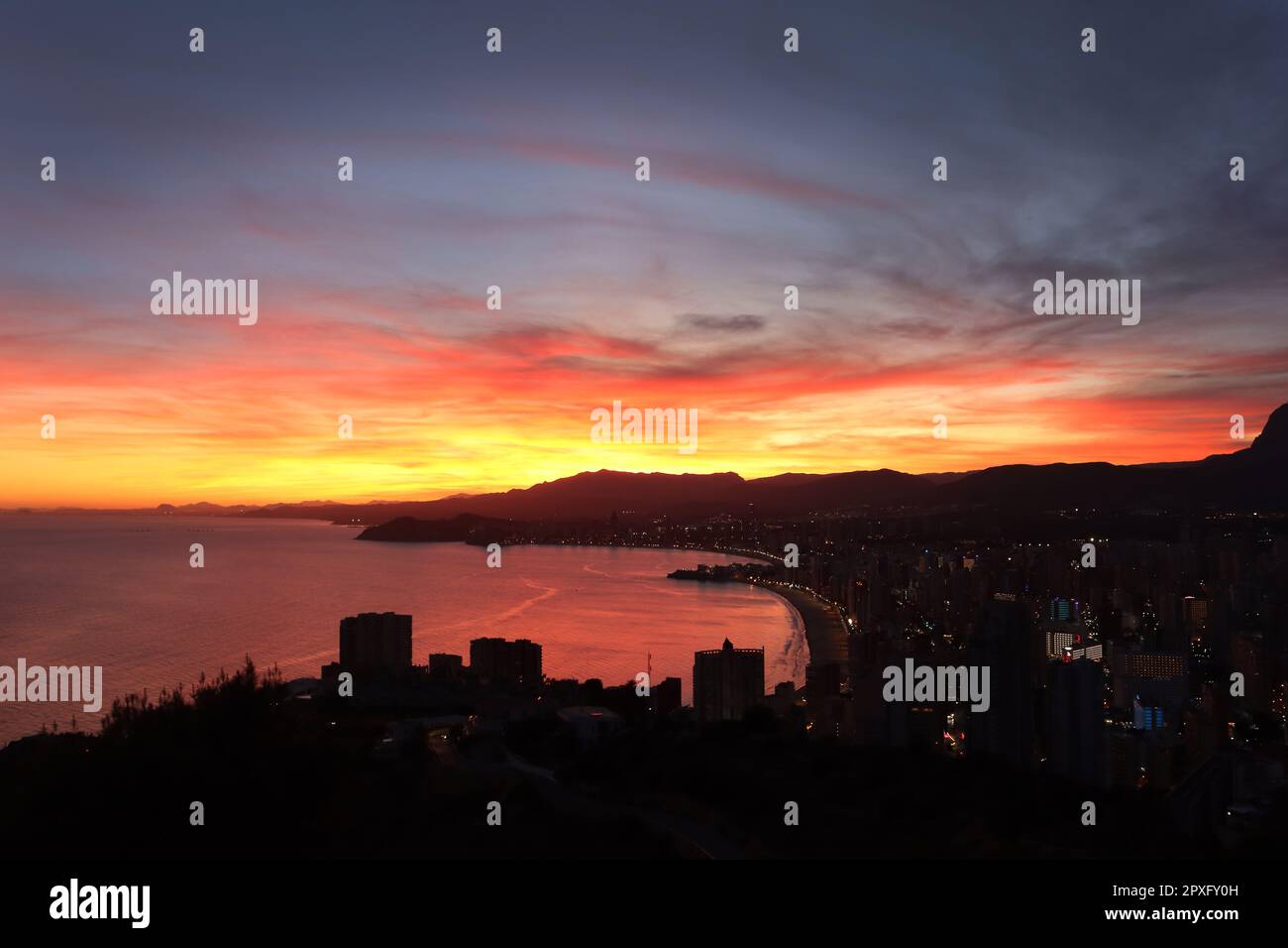 Benidorm area Stock Photo - Alamy