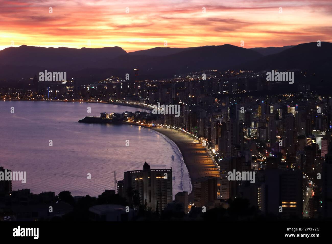 Benidorm area Stock Photo - Alamy