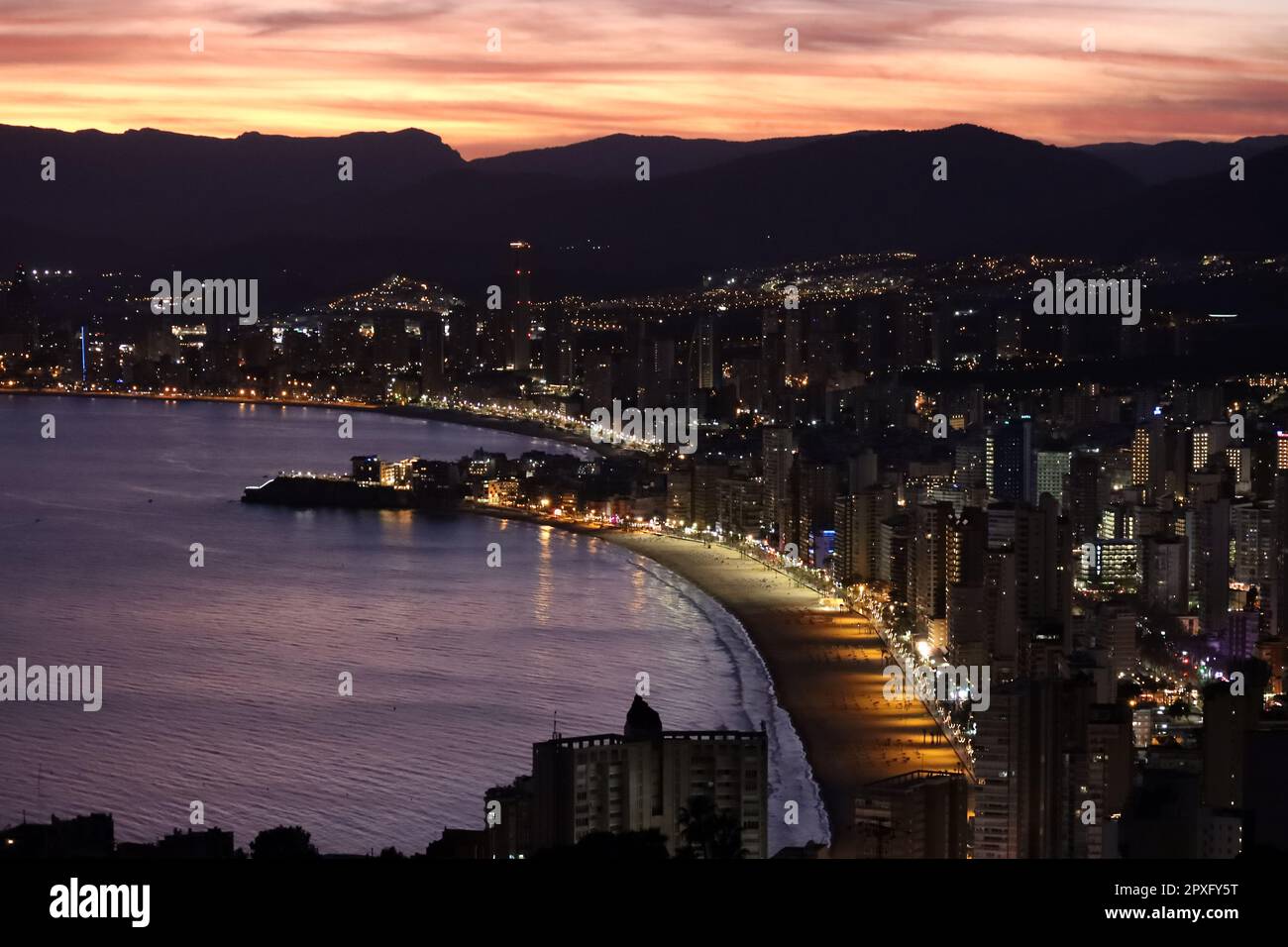 Benidorm area Stock Photo - Alamy