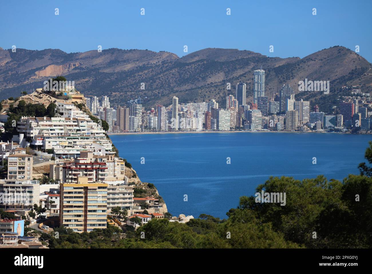 Benidorm area Stock Photo - Alamy