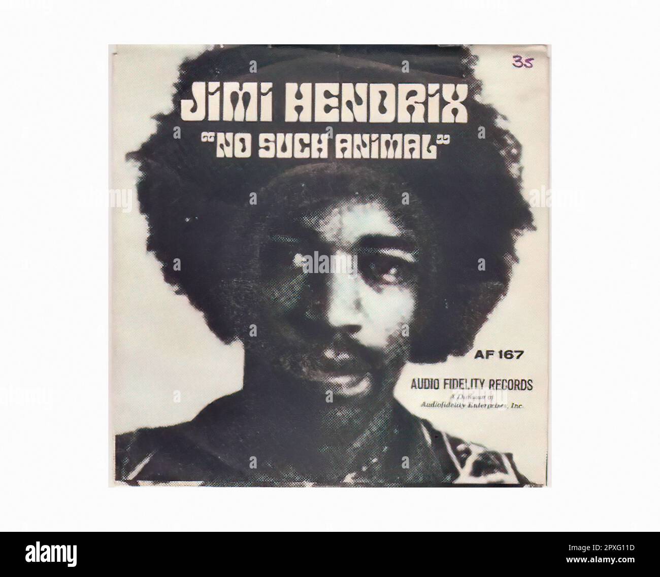 Hendrix - 1970 11 A - Vintage 45 R.P.M Music Vinyl Record Stock Photo ...