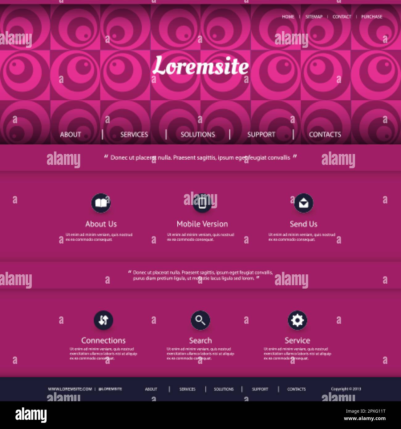 Website Design with Tiled Circles Pattern Stock Vector Image & Art - Alamy