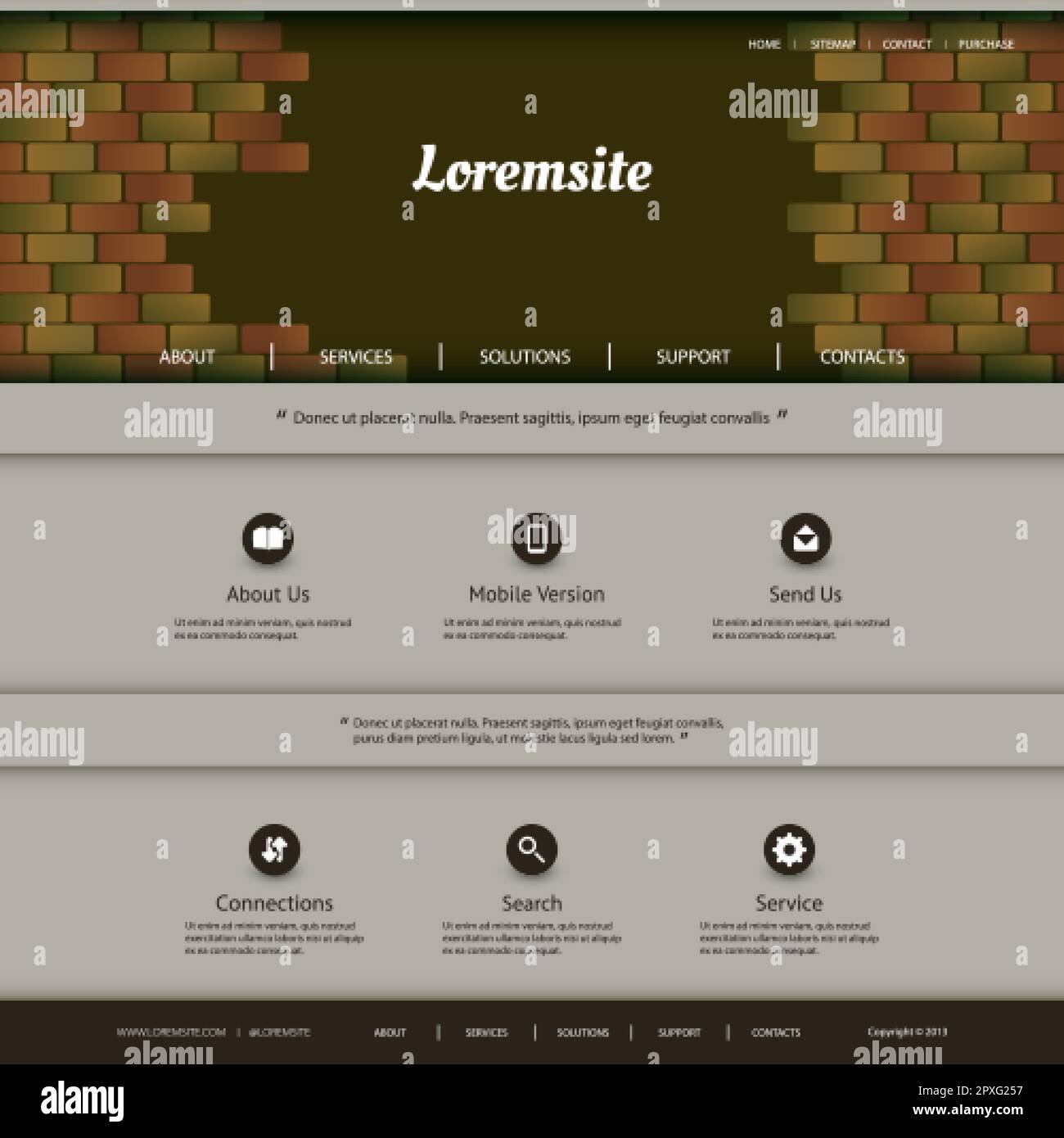 Original brick Stock Vector Images - Alamy