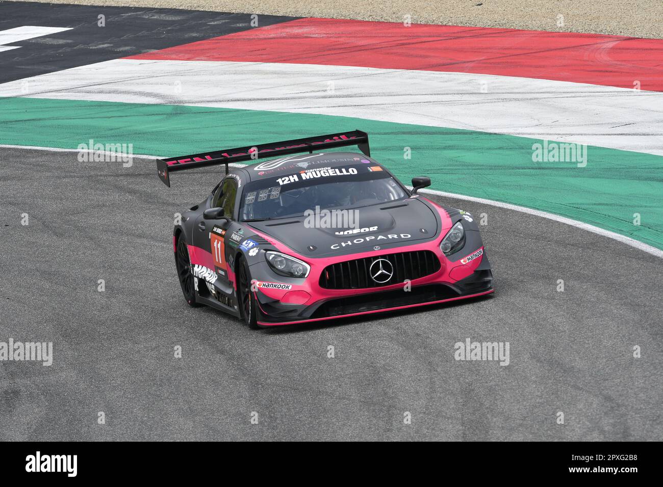 Scarperia, 23 March 2023: Mercedes-AMG GT3 of Team HOFOR-RACING driven ...
