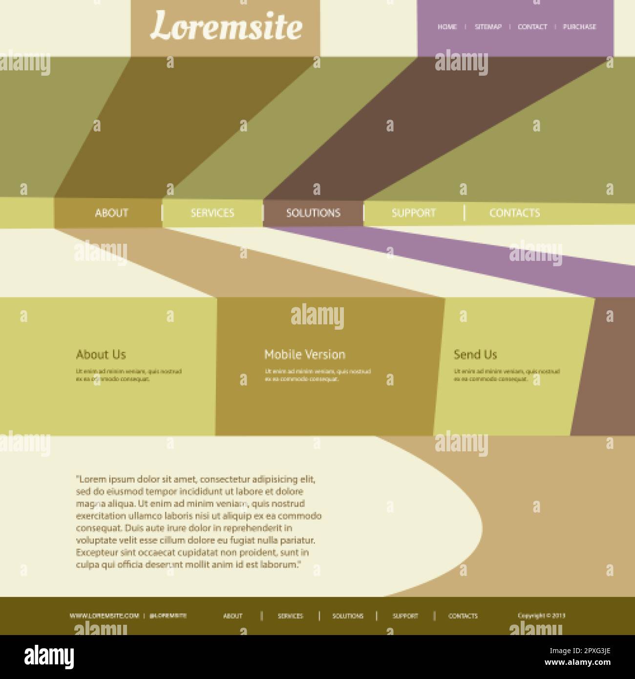 Curve gallery space Stock Vector Images - Alamy