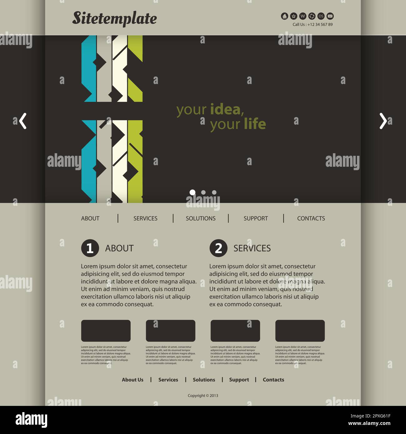 Website layout angle hi-res stock photography and images - Alamy