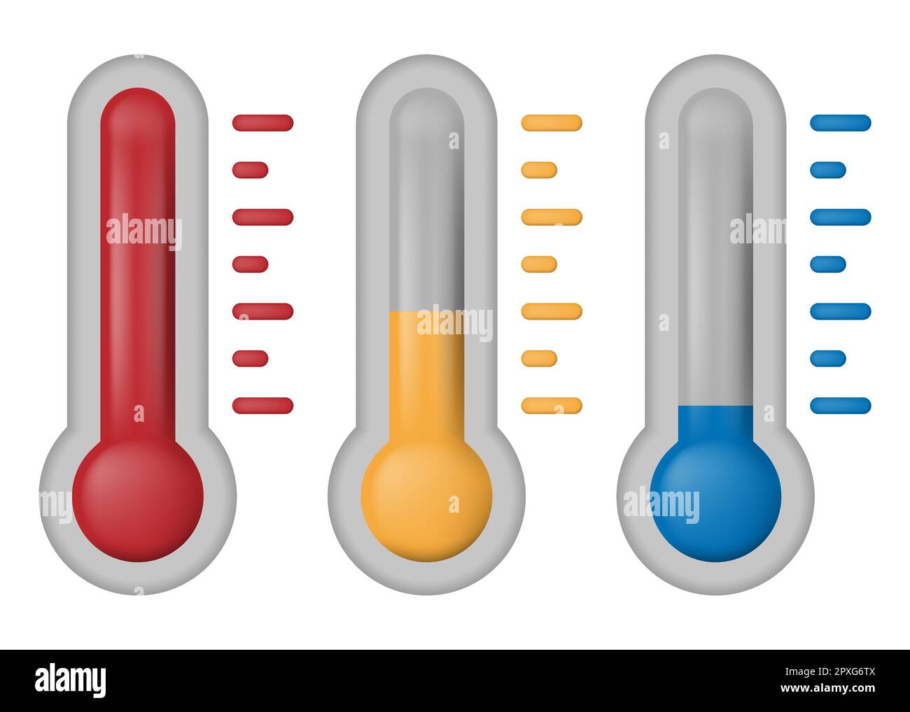 Temperature Symbol Set . Thermometer showing the temperature ...