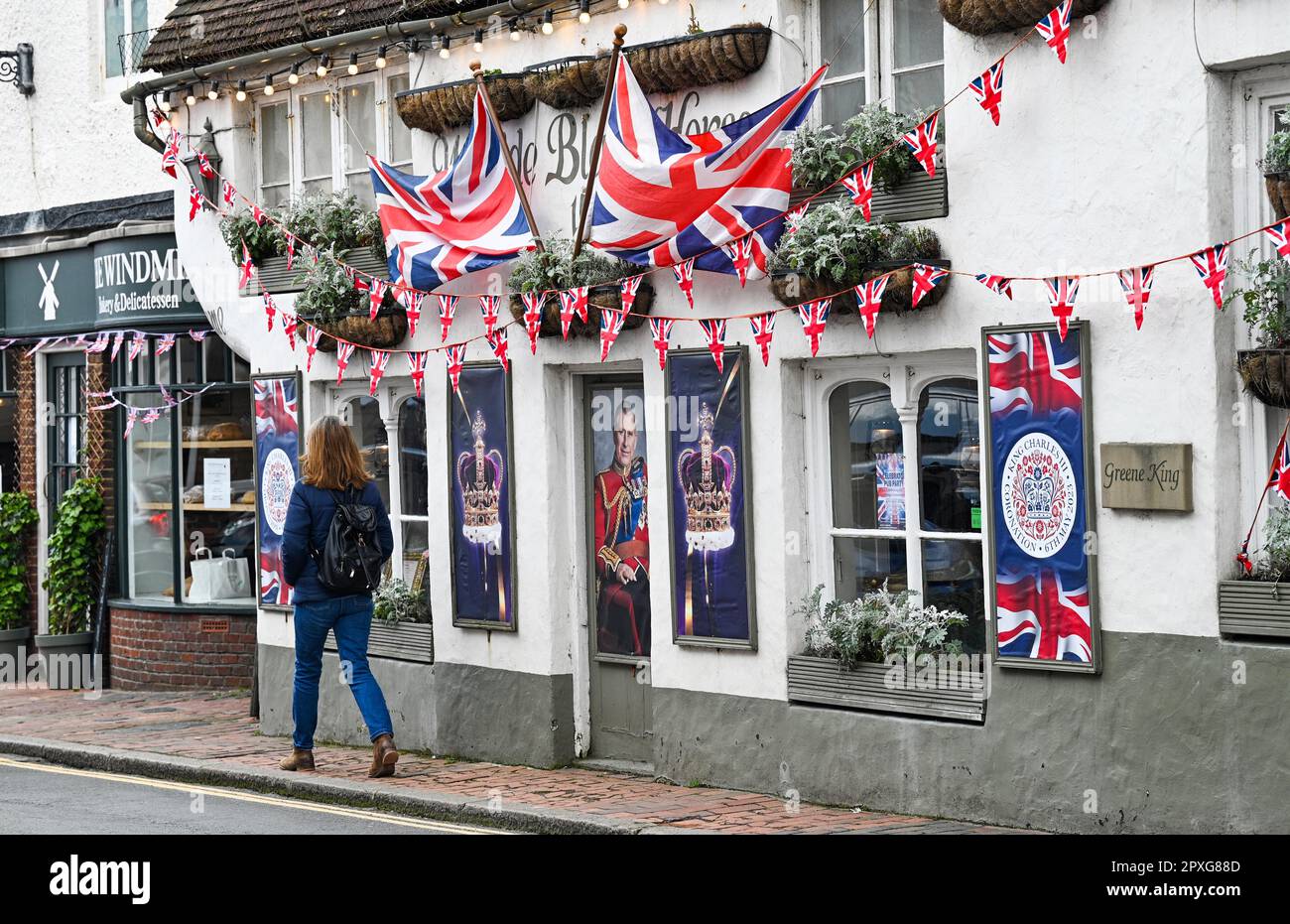 Rottingdean , Brighton UK 2nd May 2023 - Ye Olde Black Horse pub in ...