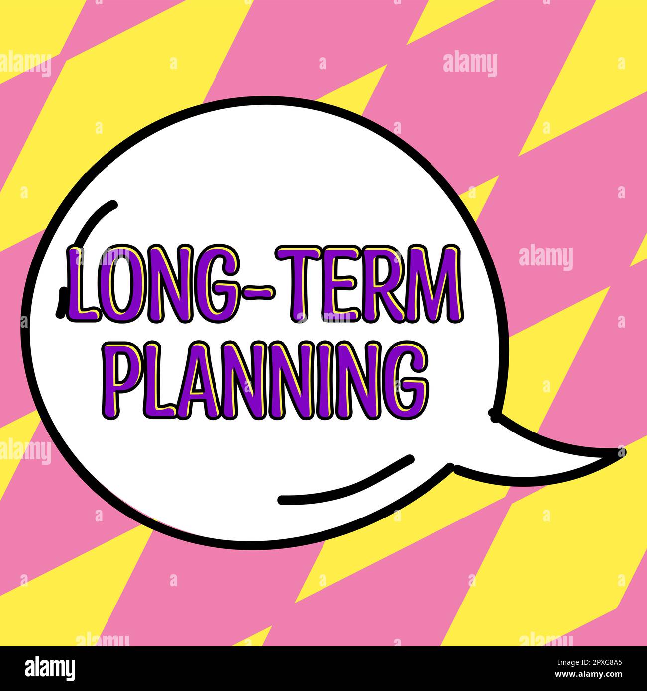 Conceptual display Long Term Planning, Business idea Establish Expected ...