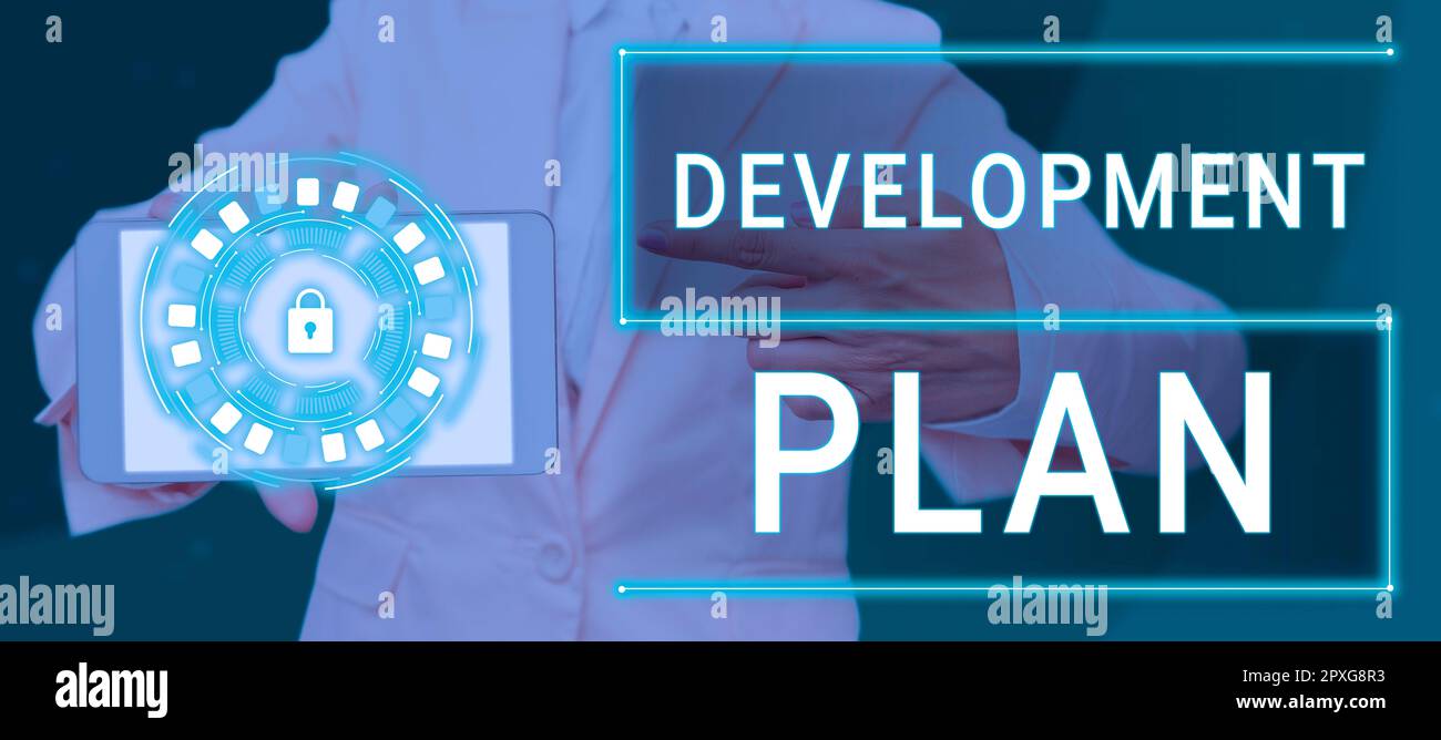 Text showing inspiration Development Plan, Conceptual photo the ...