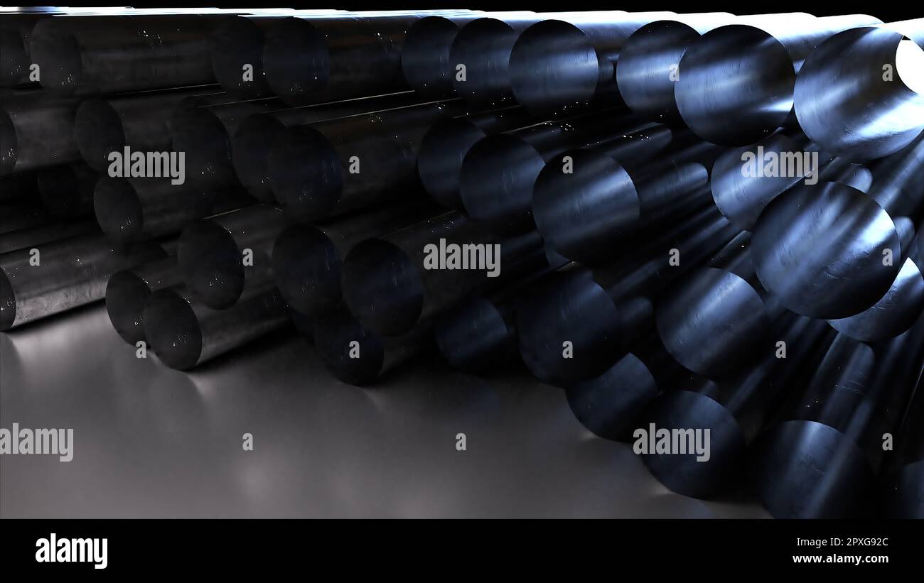 Steel cylinders. Computer generated 3d render Stock Photo - Alamy