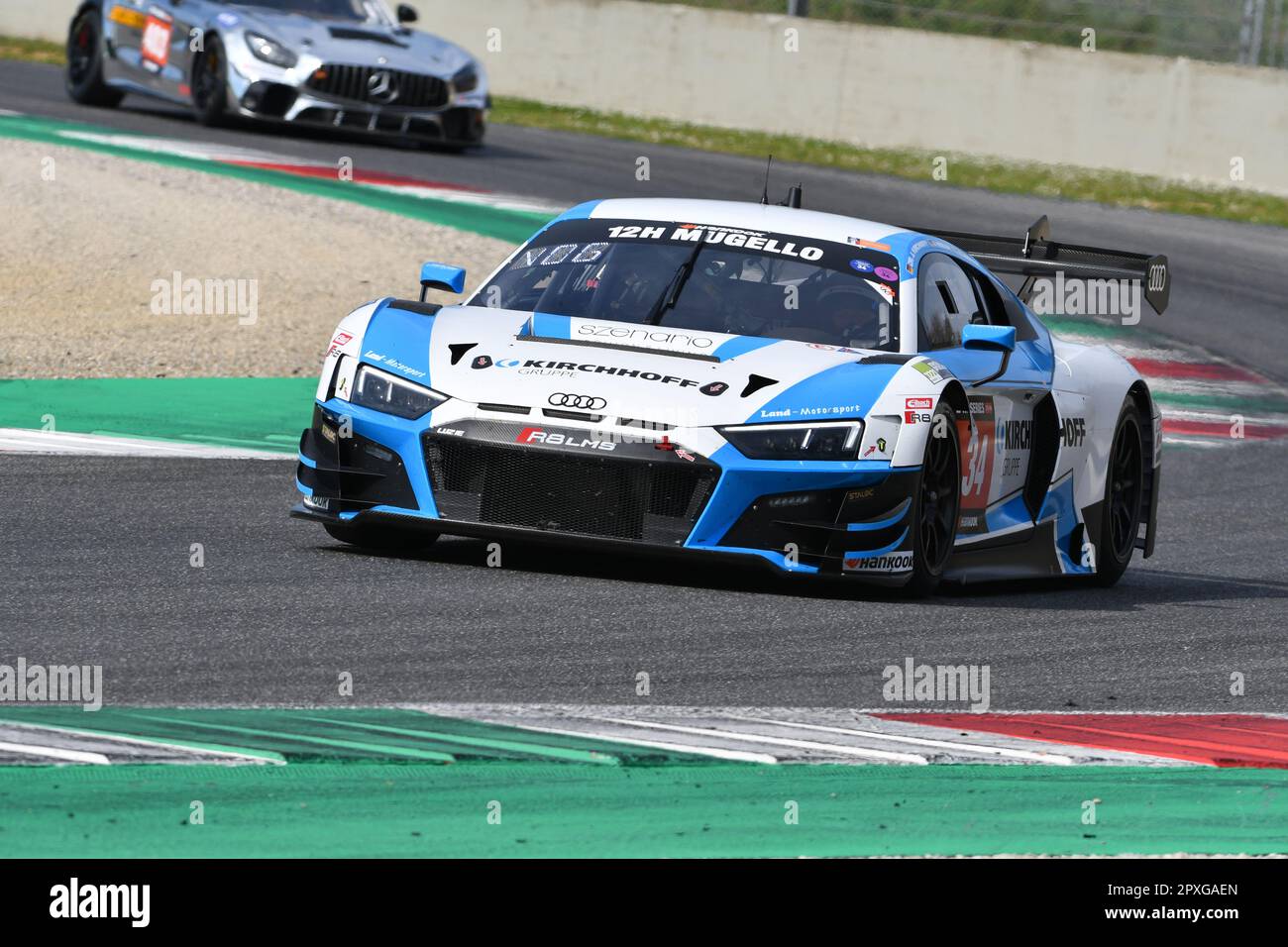 Scarperia, 23 March 2023: Audi R8 LMS GT3 EVO II of Team Land ...