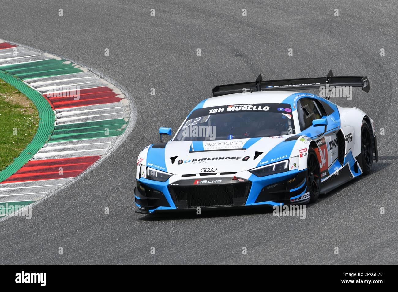 Scarperia, 23 March 2023: Audi R8 LMS GT3 EVO II of Team Land ...