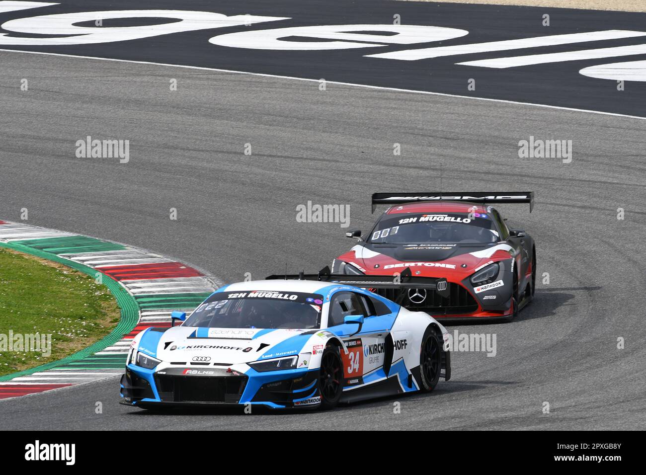 Scarperia, 23 March 2023: Audi R8 LMS GT3 EVO II of Team Land ...