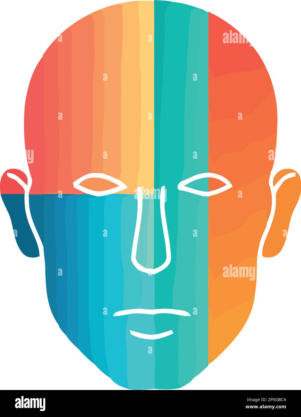 male face in abstract style Stock Vector Image & Art - Alamy