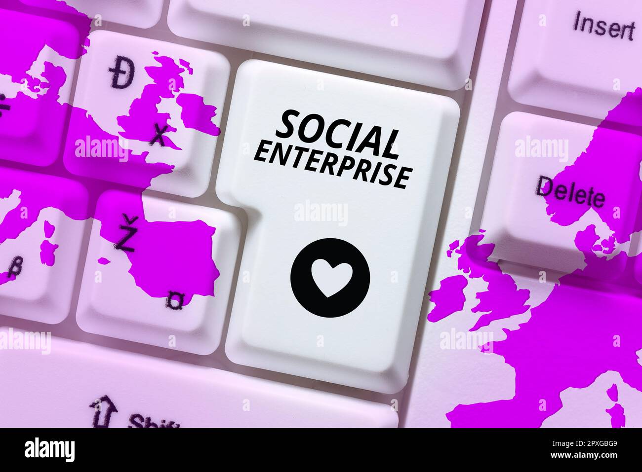 Sign displaying Social Enterprise, Business concept Business that makes ...