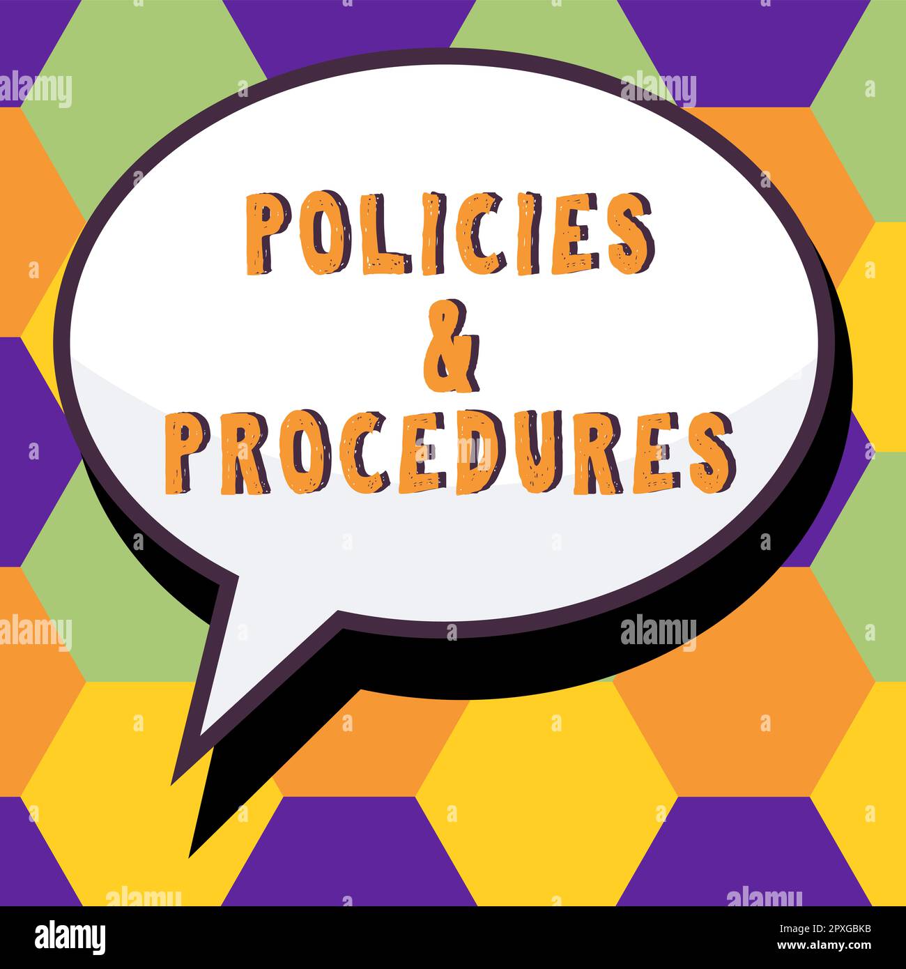 Handwriting text Policies Procedures, Business idea list of rules ...