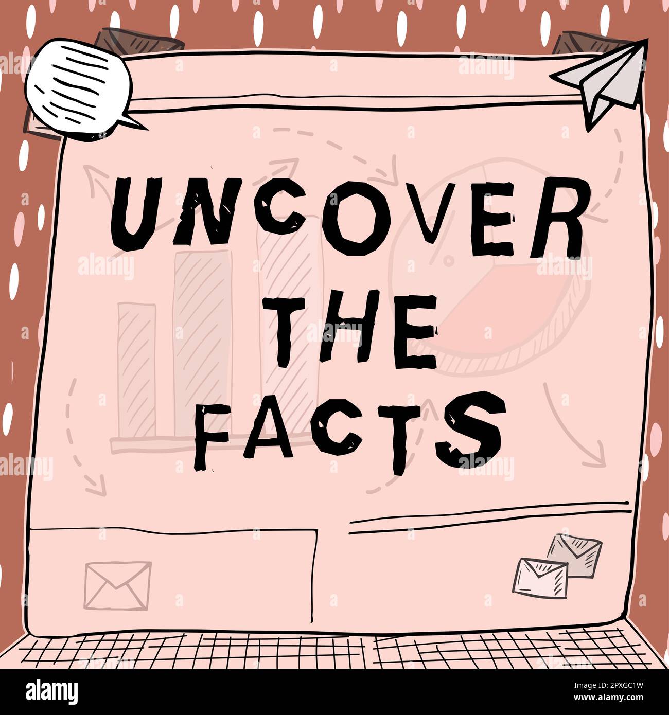 Text sign showing Uncover The Facts, Business overview Find the truth ...