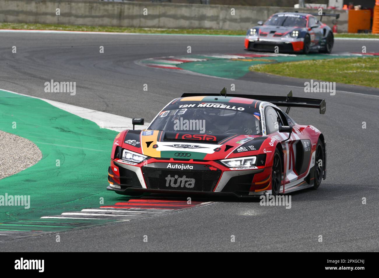 Scarperia, 23 March 2023: Audi R8 LMS GT3 EVO II of Team Juta Racing ...