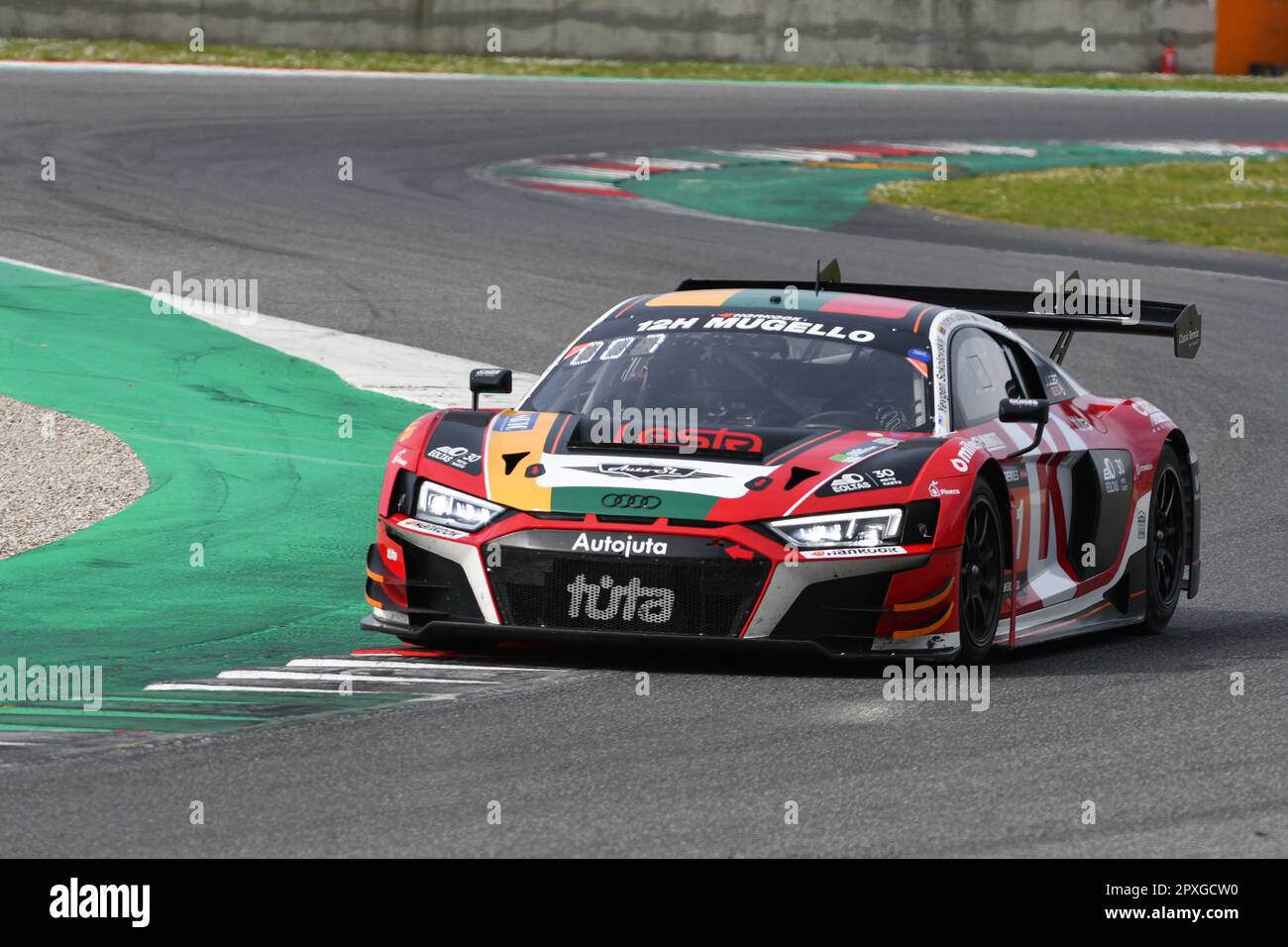 Scarperia, 23 March 2023: Audi R8 LMS GT3 EVO II of Team Juta Racing ...