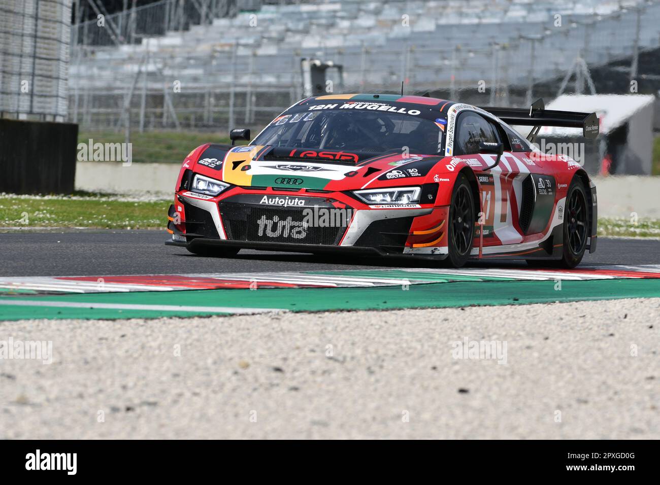 Scarperia, 23 March 2023: Audi R8 LMS GT3 EVO II of Team Juta Racing ...