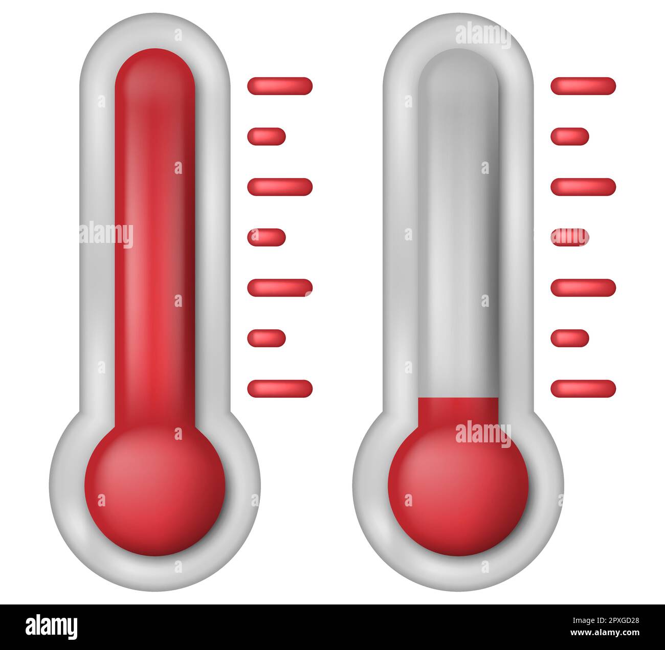 Temperature Symbol Set . Thermometer showing the temperature ...