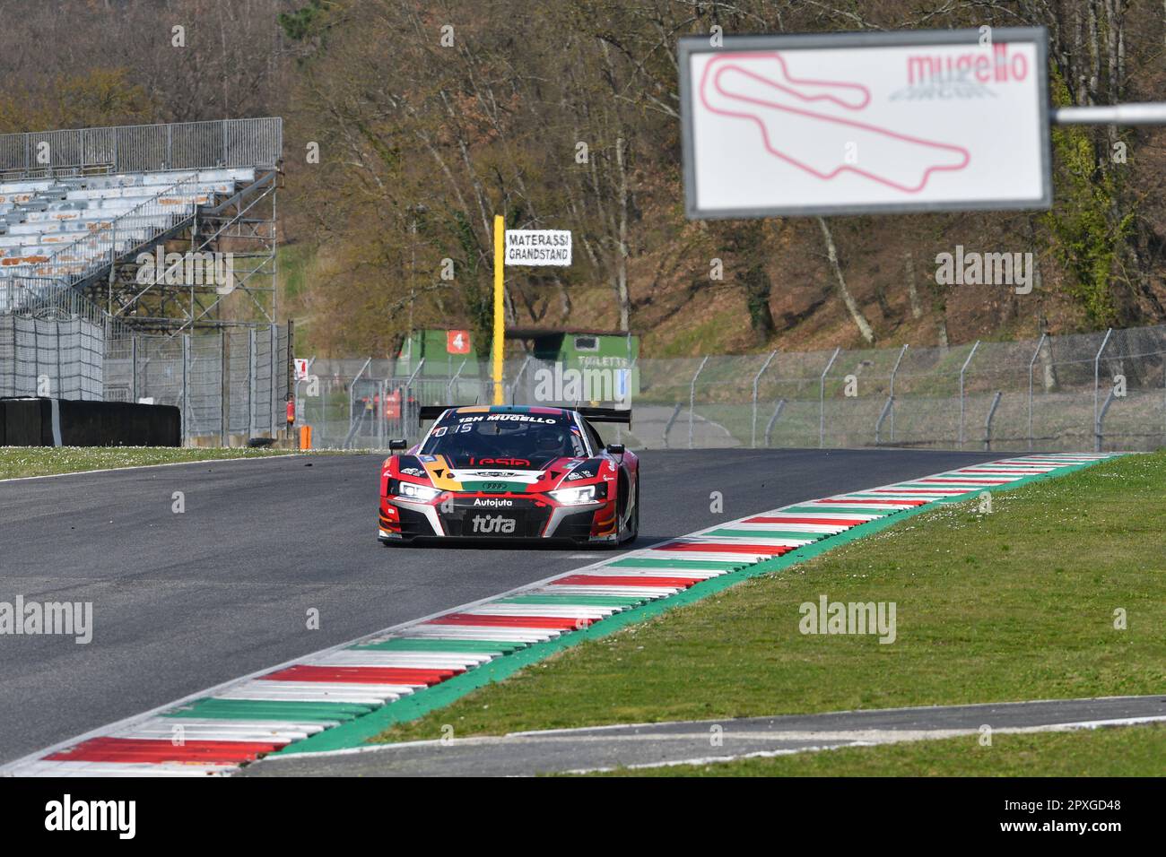 Scarperia, 23 March 2023: Audi R8 LMS GT3 EVO II of Team Juta Racing ...