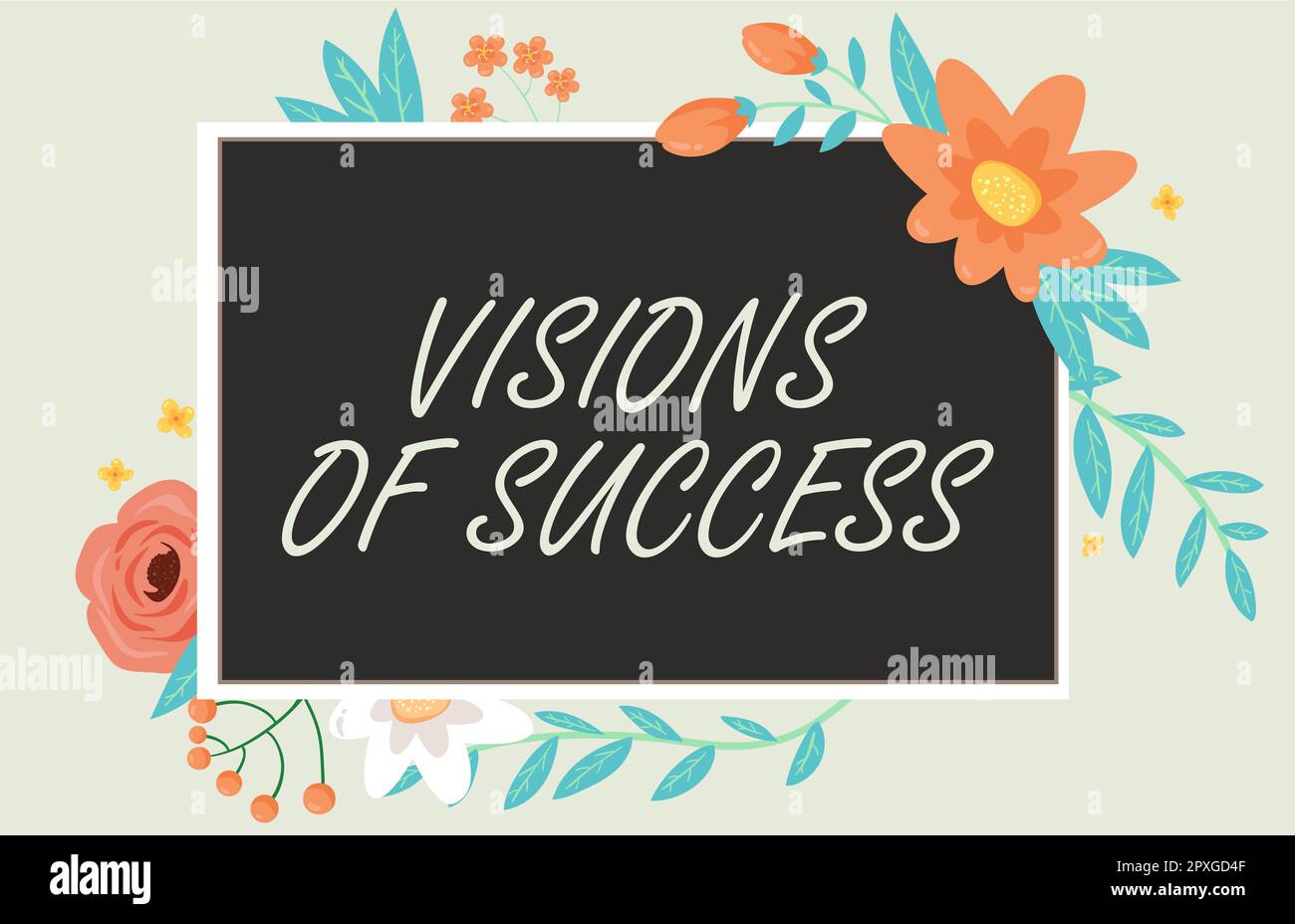 Text showing inspiration Visions of Success, Business overview Clear ...
