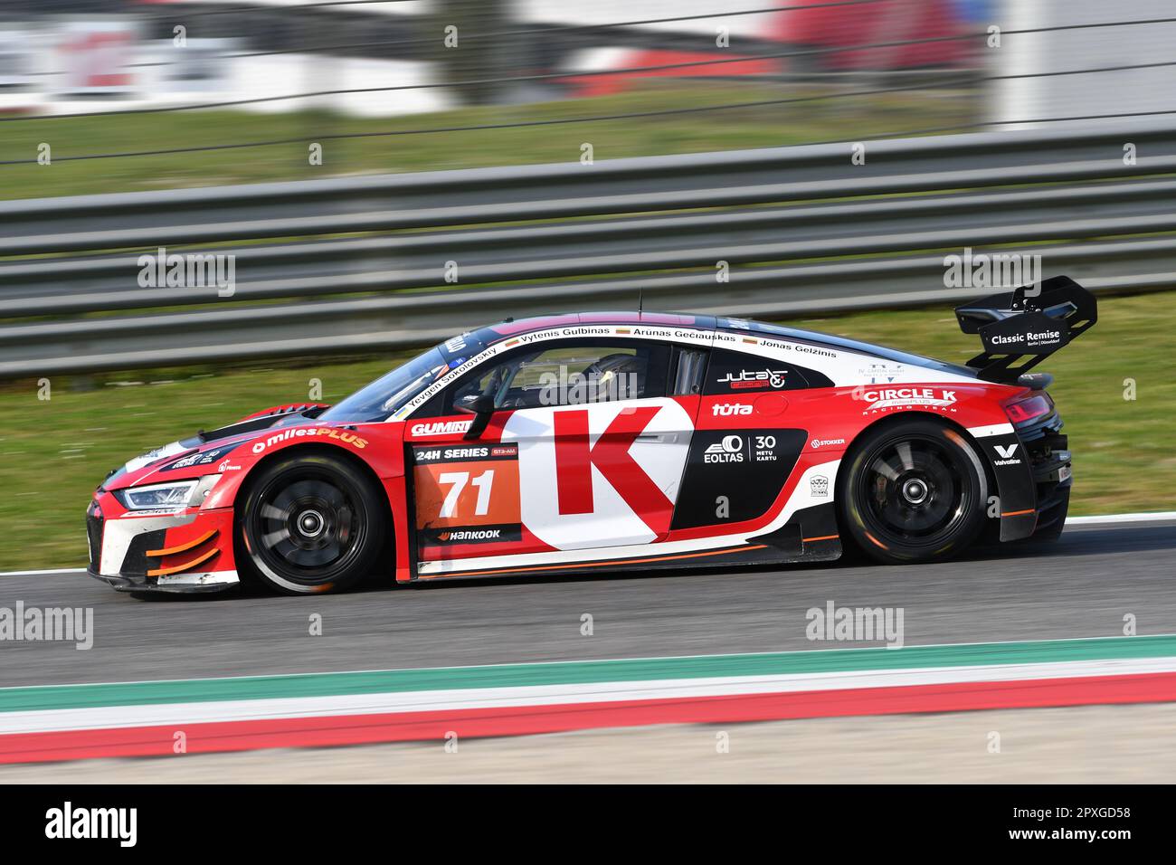 Scarperia, 23 March 2023: Audi R8 LMS GT3 EVO II of Team Juta Racing ...