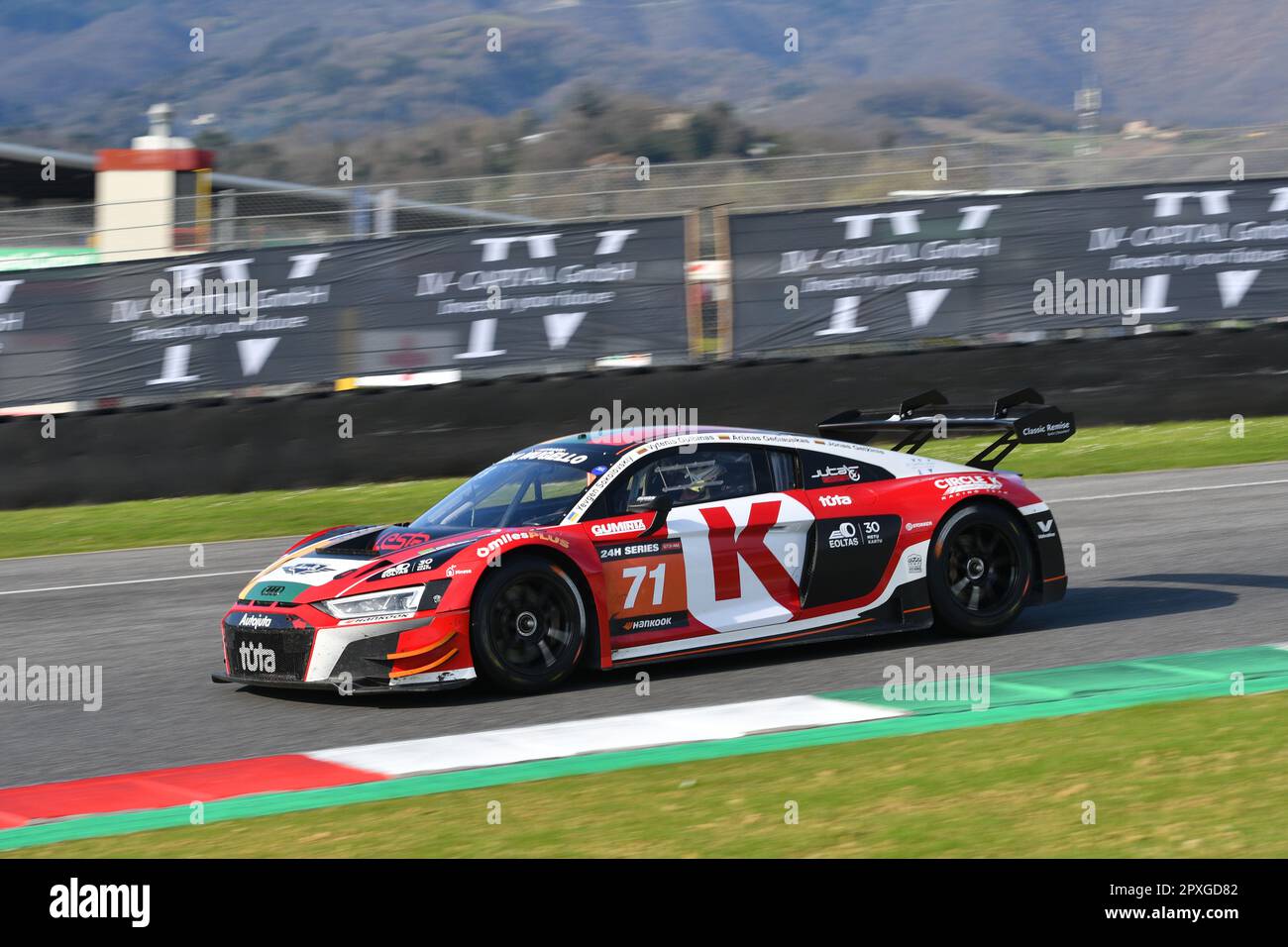 Scarperia, 23 March 2023: Audi R8 LMS GT3 EVO II of Team Juta Racing ...