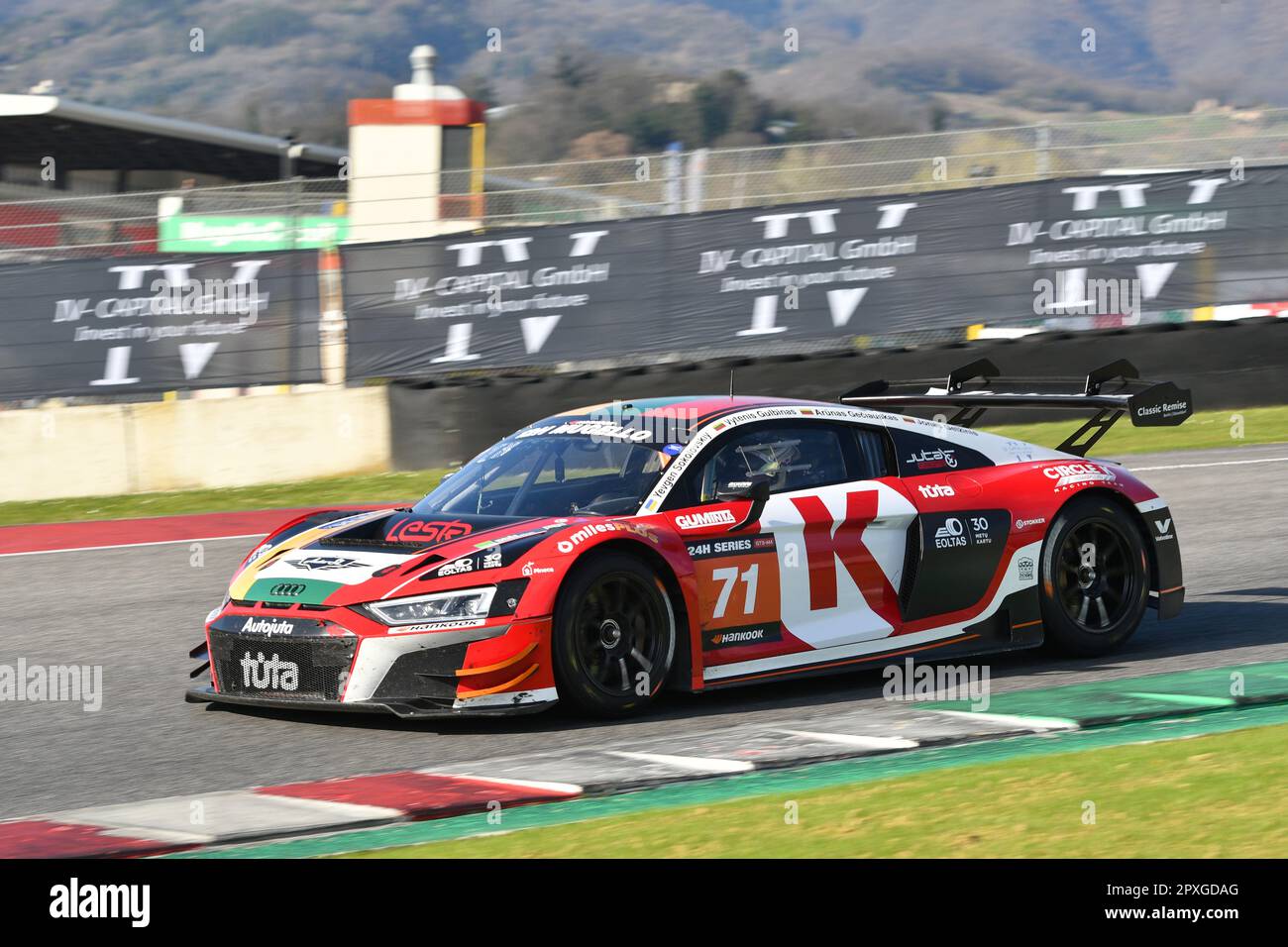 Scarperia, 23 March 2023: Audi R8 LMS GT3 EVO II of Team Juta Racing ...