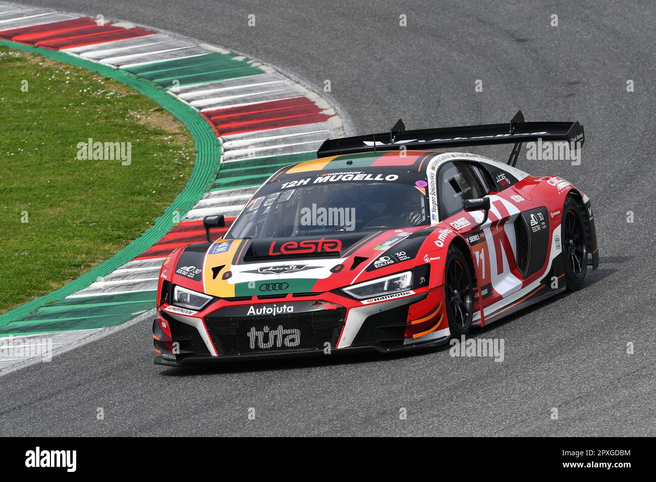 Scarperia, 23 March 2023: Audi R8 LMS GT3 EVO II of Team Juta Racing ...