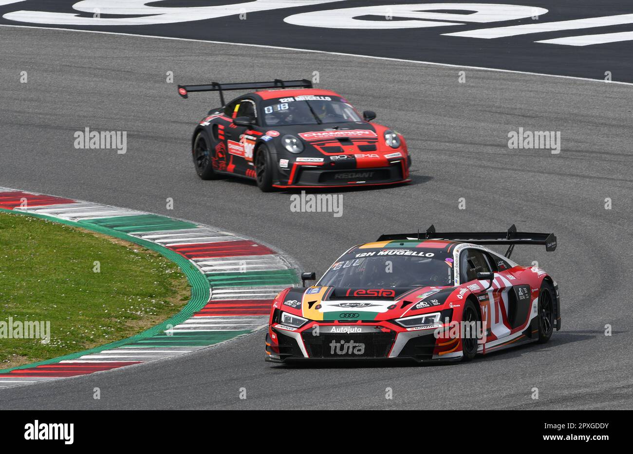Scarperia, 23 March 2023: Audi R8 LMS GT3 EVO II of Team Juta Racing ...