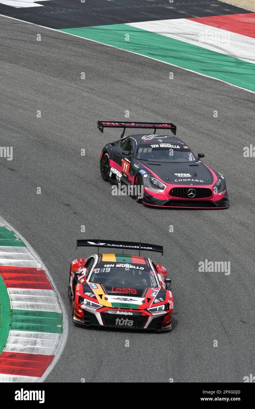 Scarperia, 23 March 2023: Audi R8 LMS GT3 EVO II of Team Juta Racing ...