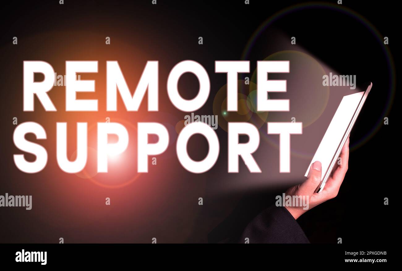 Writing displaying text Remote Support, Business idea help end-users to ...