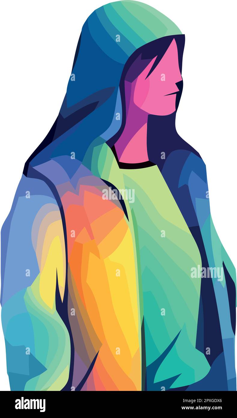 Silhouette portrait young woman standing Stock Vector Images - Alamy