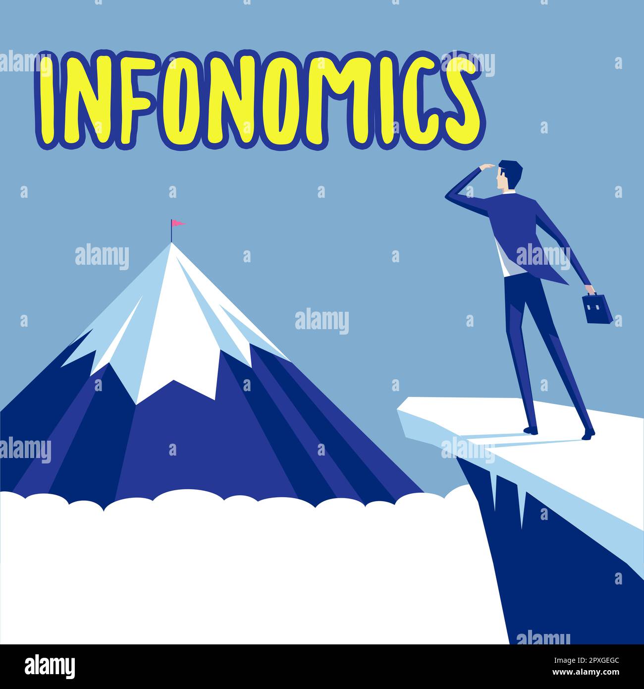 Hand writing sign Infonomics, Business idea visual image used to ...