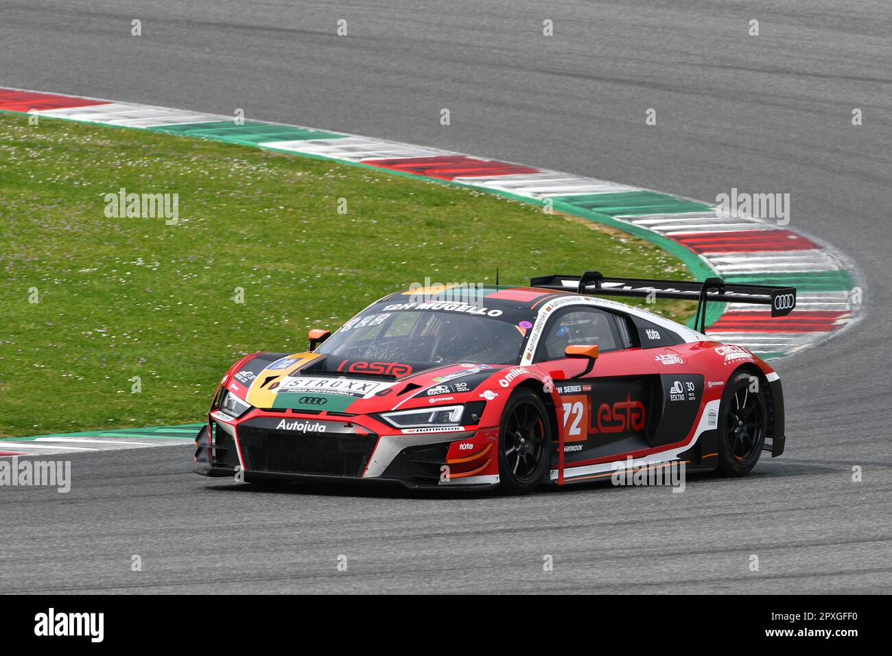 Scarperia, 23 March 2023: Audi R8 LMS GT3 EVO I of Team Juta Racing ...