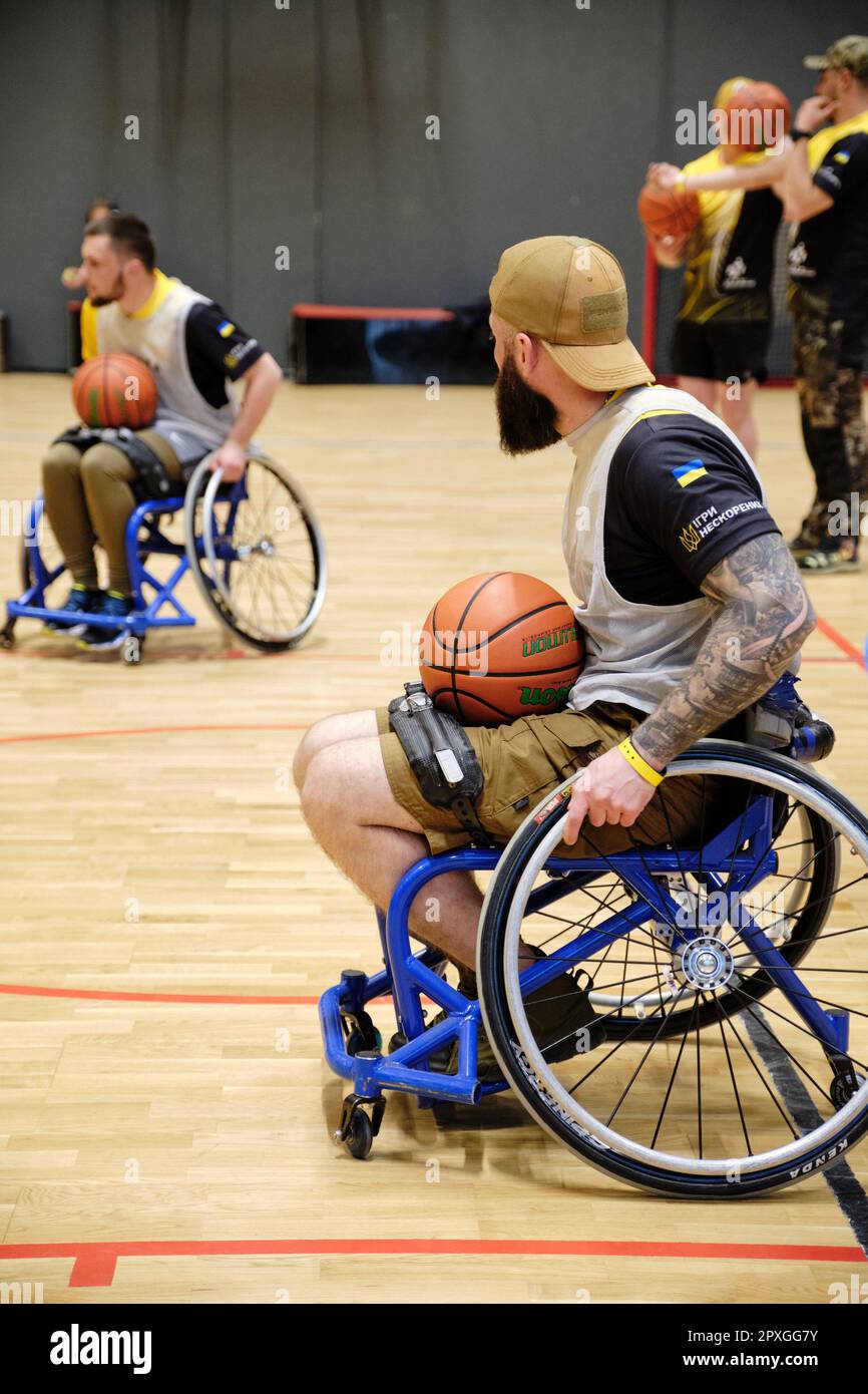 Invictus Games 2023. Wheelchair basketball of the Invictus Games, an ...