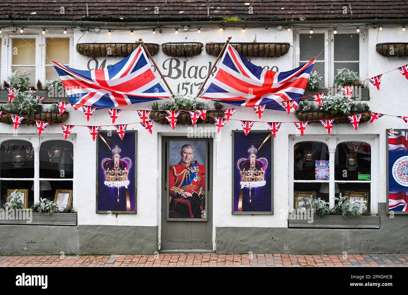 Rottingdean , Brighton UK 2nd May 2023 - Ye Olde Black Horse pub in ...