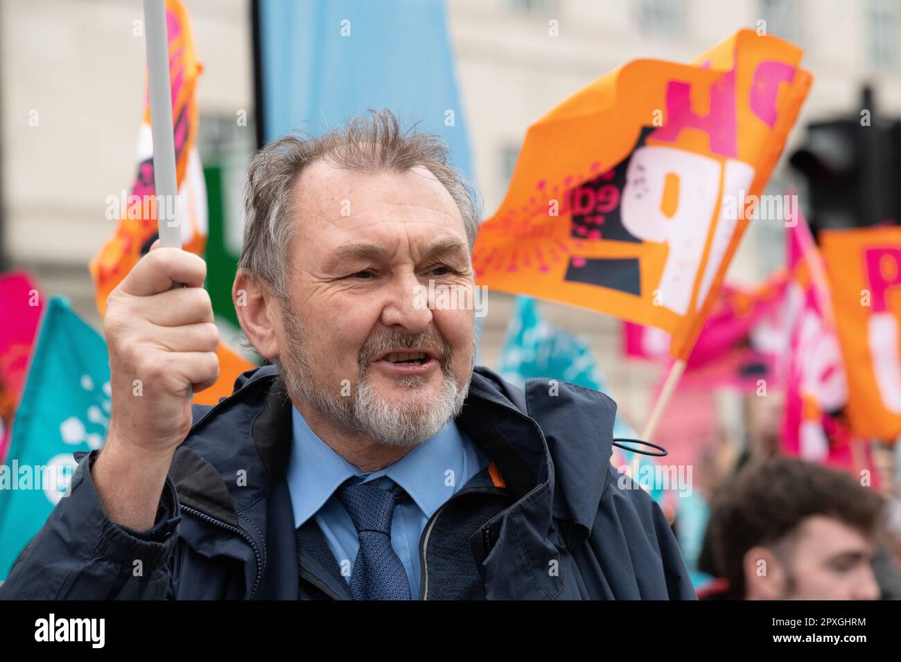 London, UK. 2 May, 2023. Kevin Courtney, joint General Secretary of the ...