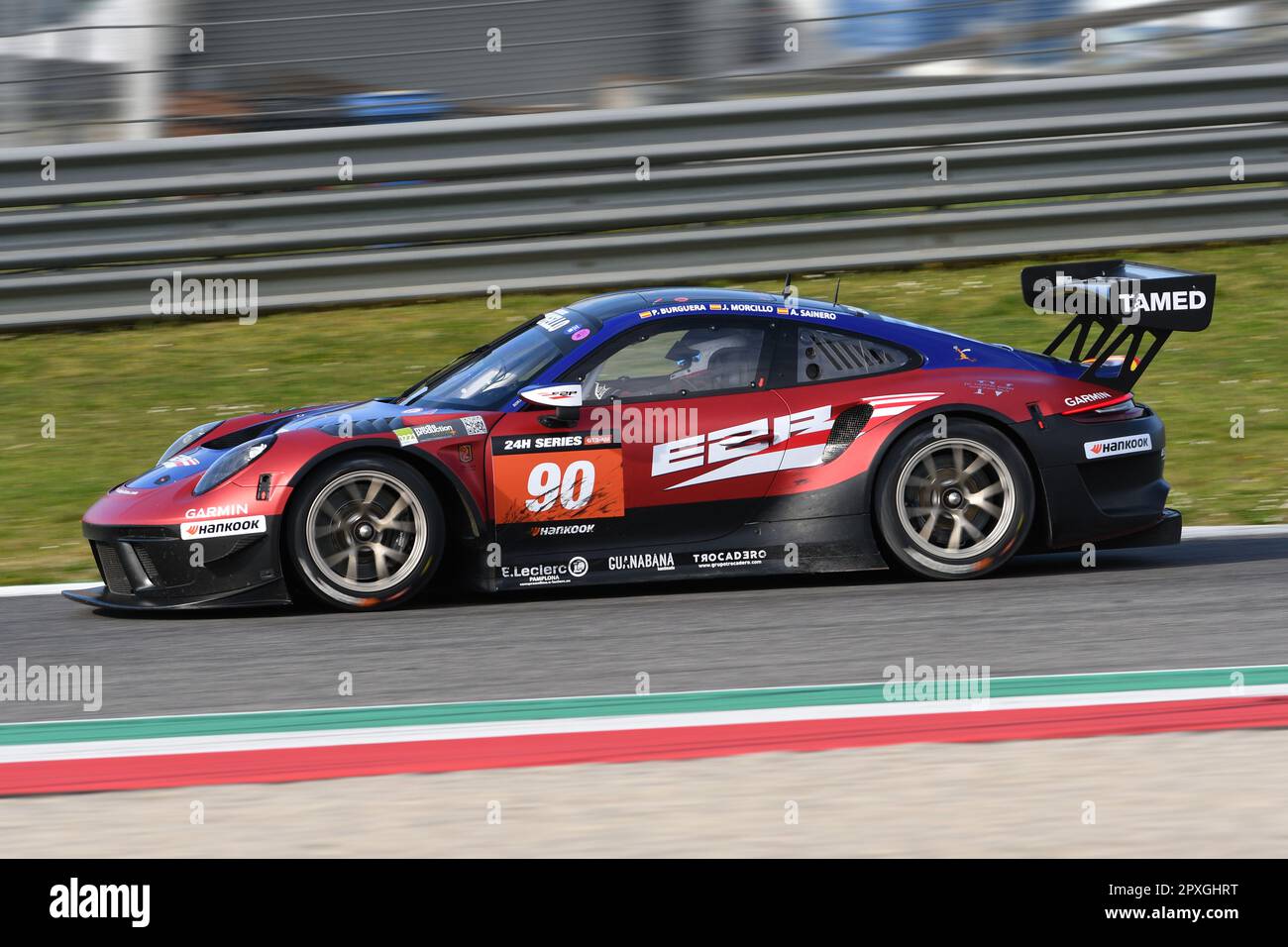 Scarperia, 23 March 2023: Porsche 911 GT3 R 991 II of Team E2P Racing ...