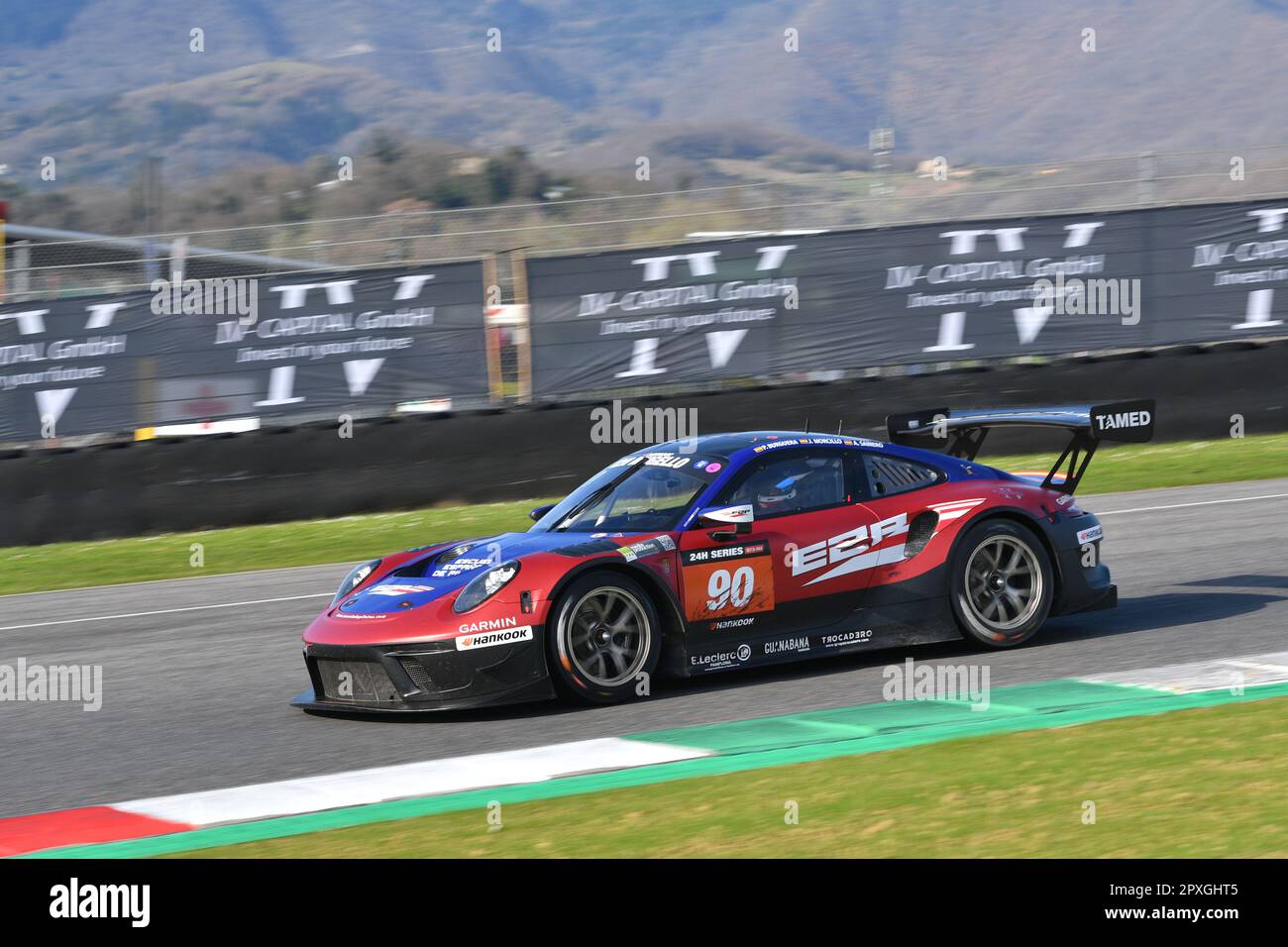 Scarperia, 23 March 2023: Porsche 911 GT3 R 991 II of Team E2P Racing ...