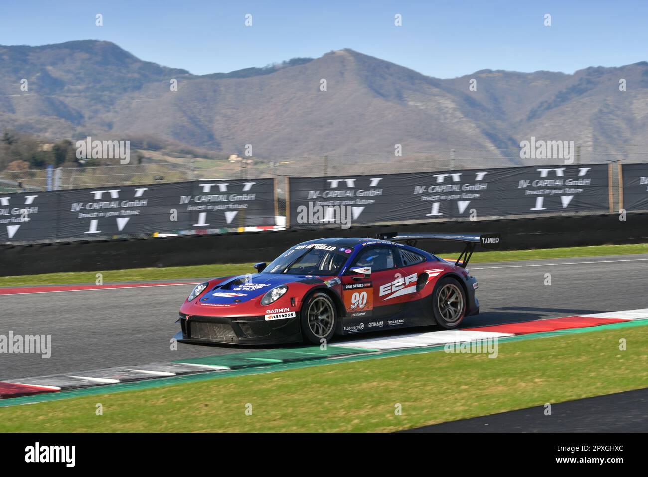 Scarperia, 23 March 2023: Porsche 911 GT3 R 991 II of Team E2P Racing ...