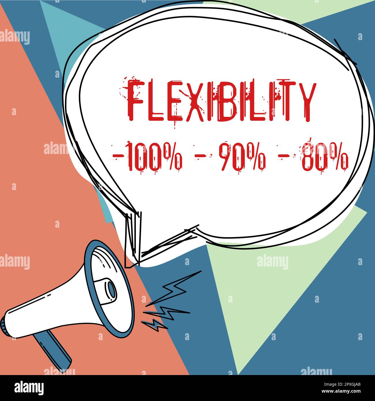 Inspiration showing sign Flexibility 100 90 80 , Word for How much ...